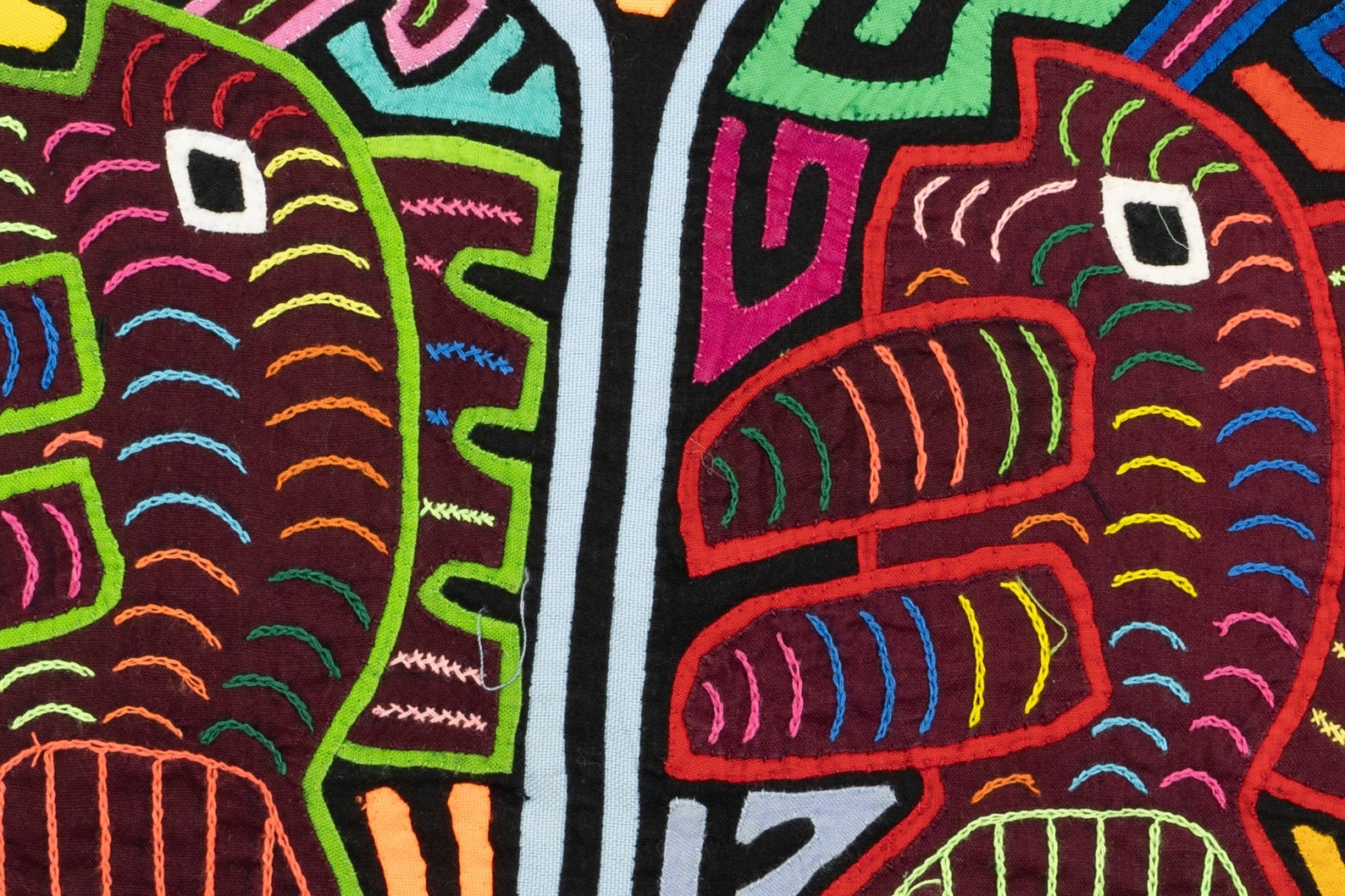 Fish Aquarium Mola Guna Mola Art Kuna Wall Decor Handmade - Etsy