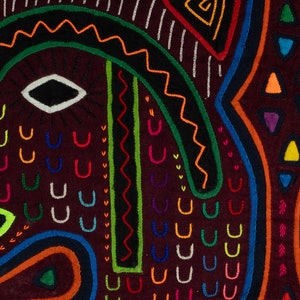 Puppy Dogs Ready for Show Mola Wall Art – Handmade Panama Textile ...