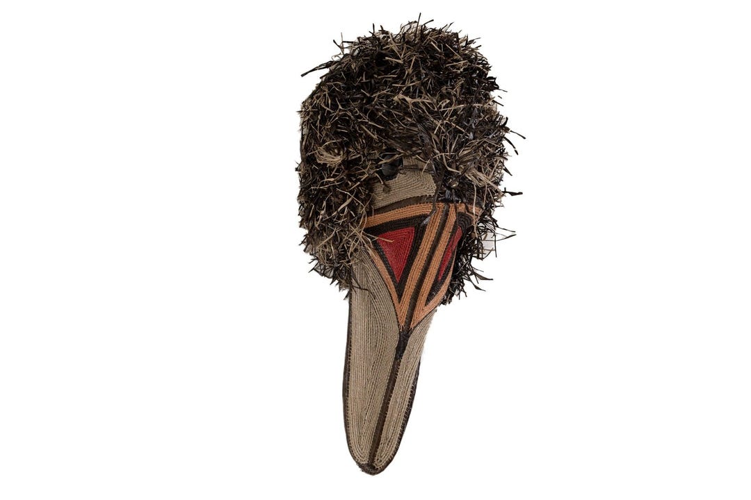 Shoebill Stork Mask Tribal Mask, Animal Mask Wall Decor, Wall Hanging ...