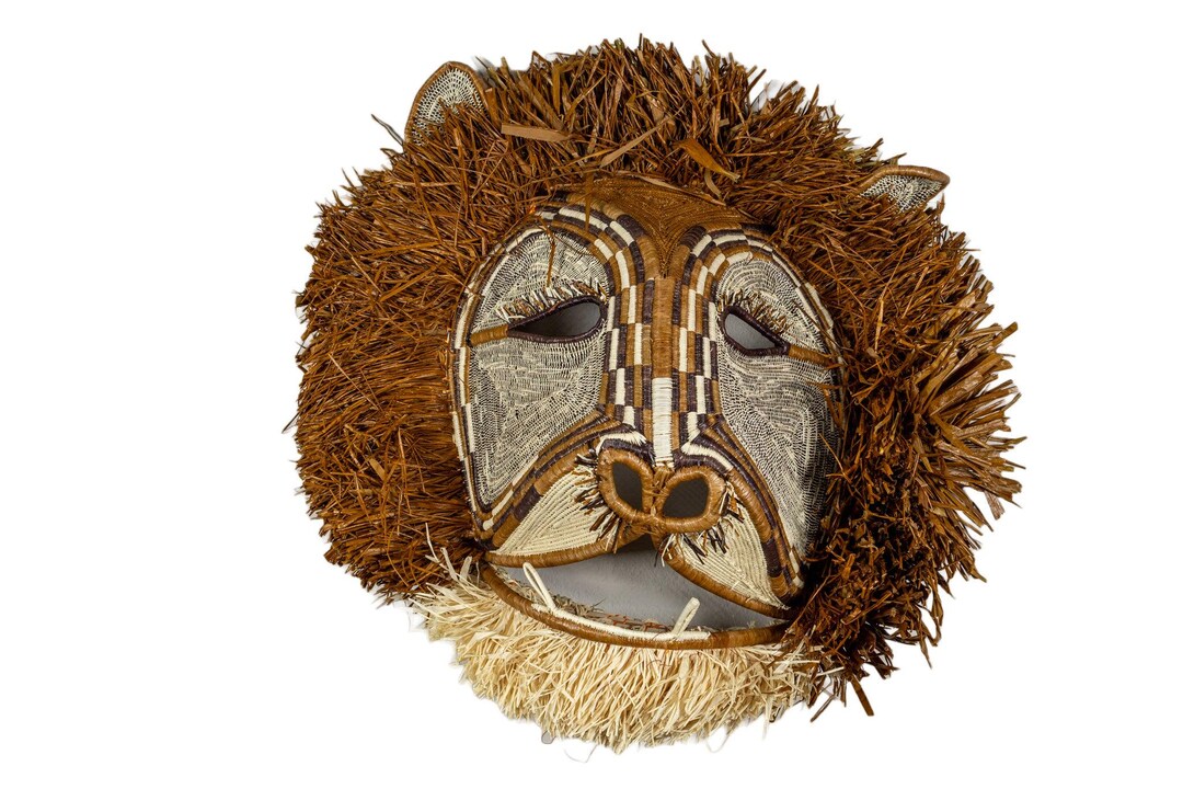 Mufasa African Lion Mask Tribal Mask, Animal Mask Wall Decor, Wall ...