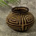 Black and Brown Greek Key Rainforest Basket - Etsy