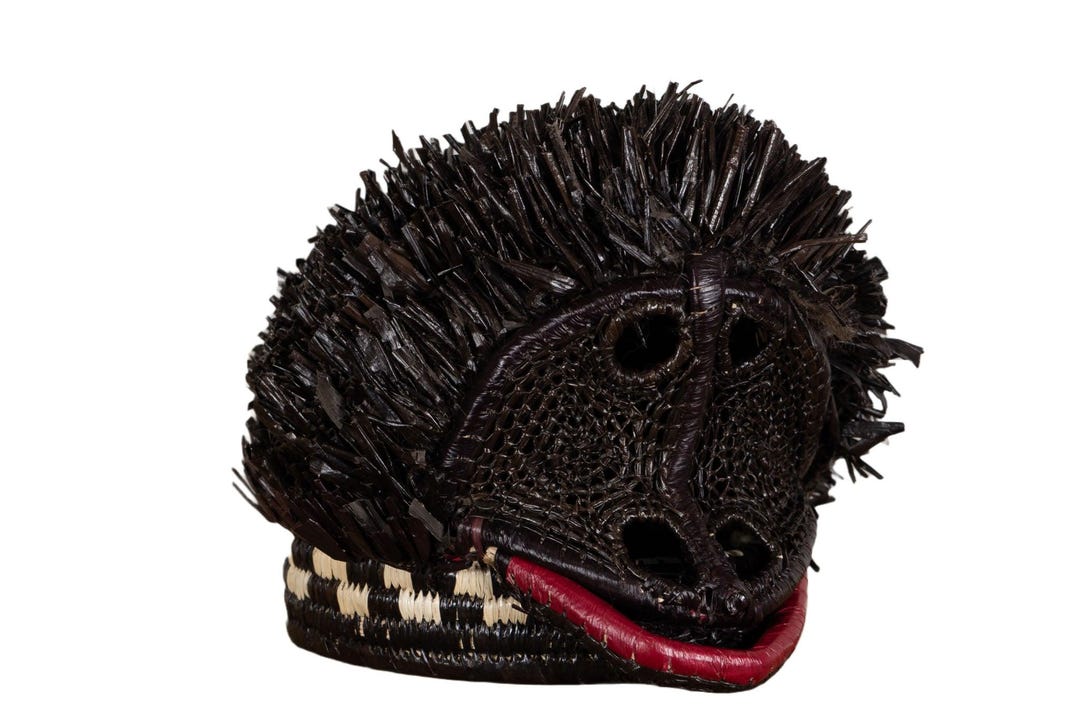 Yucatán Black Howler Monkey Mask, Embera Tribal Wall Art, Handwoven ...