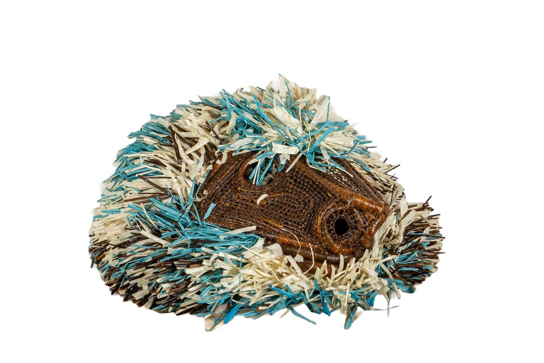 Brown-mantled Tamarin Mask Tribal Mask, Animal Mask Wall Decor, Wall ...