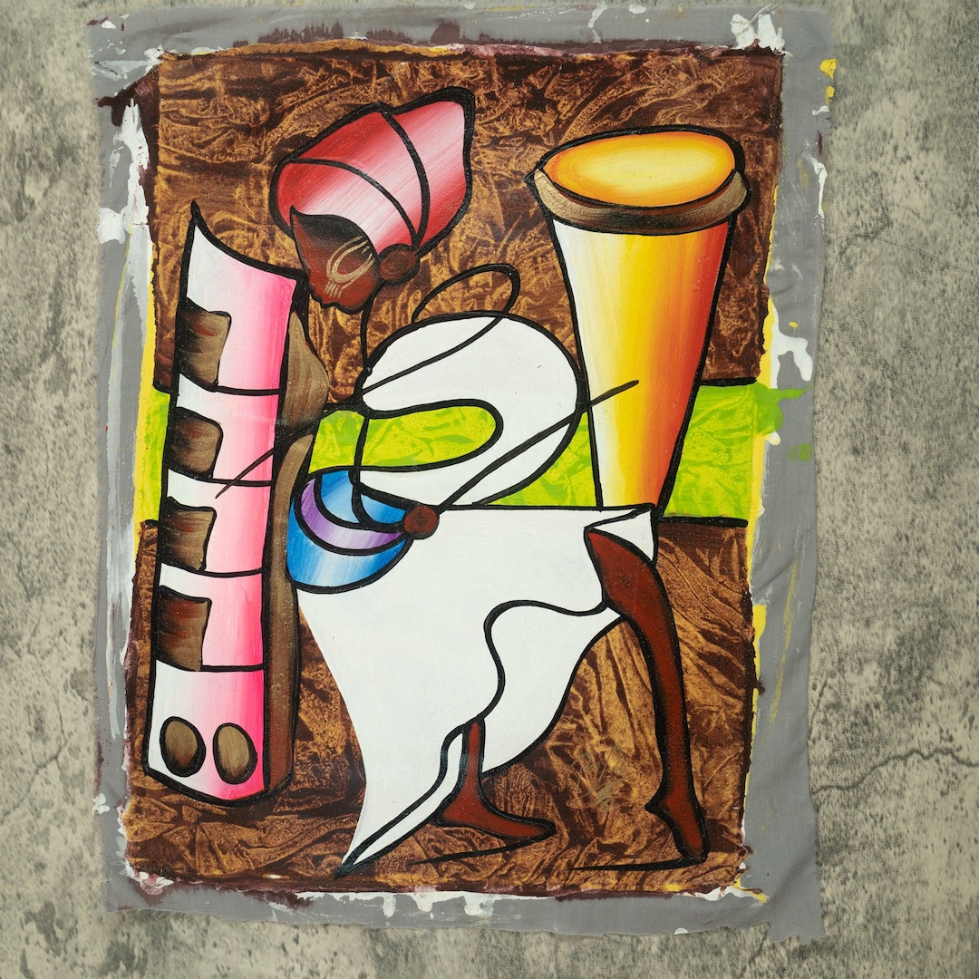 Rhythmic Abstraction – Haitian Abstract Painting – Caribbean Modern Art ...