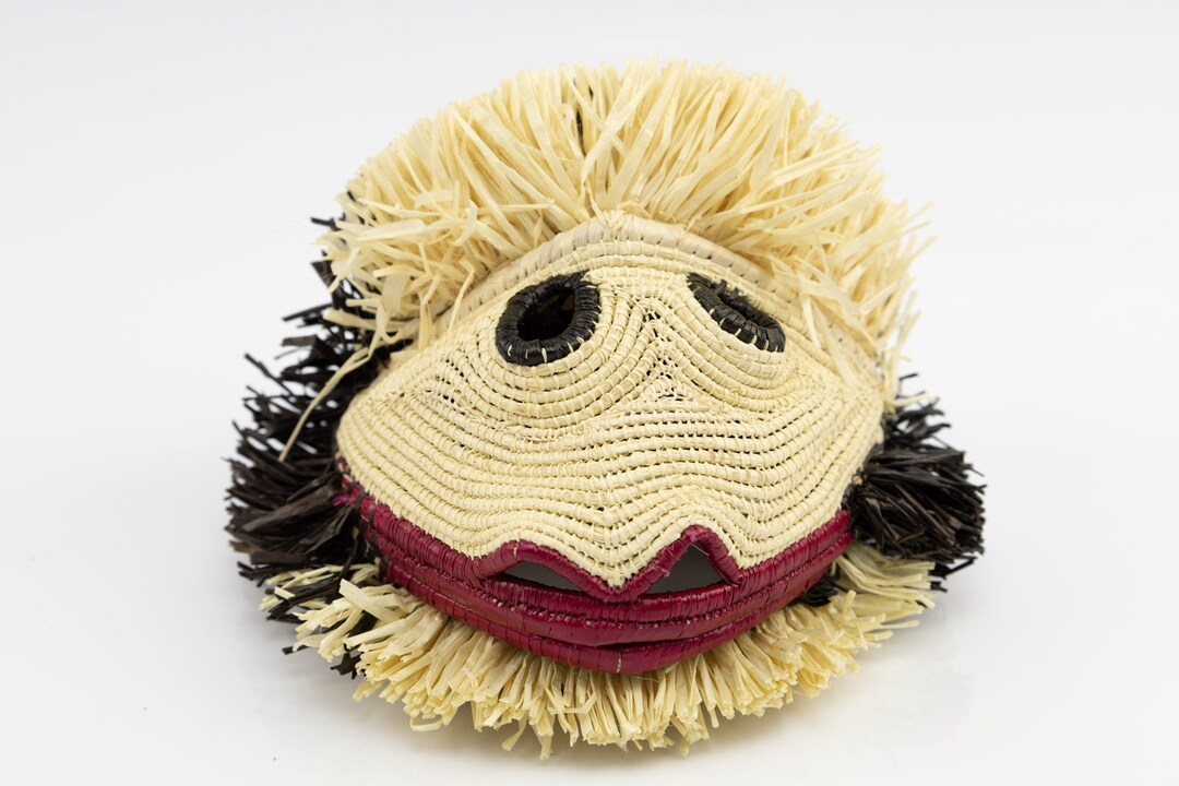 Hot Lips Monkey Mask Tribal Mask, Animal Mask Wall Decor, Wall Hanging ...