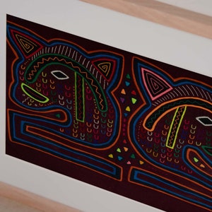 Puppy Dogs Ready for Show Mola Wall Art – Handmade Panama Textile ...