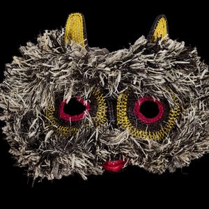 Yellow Night Owl Mask – Embera Wounaan Faux Animal Head Wall Decor ...