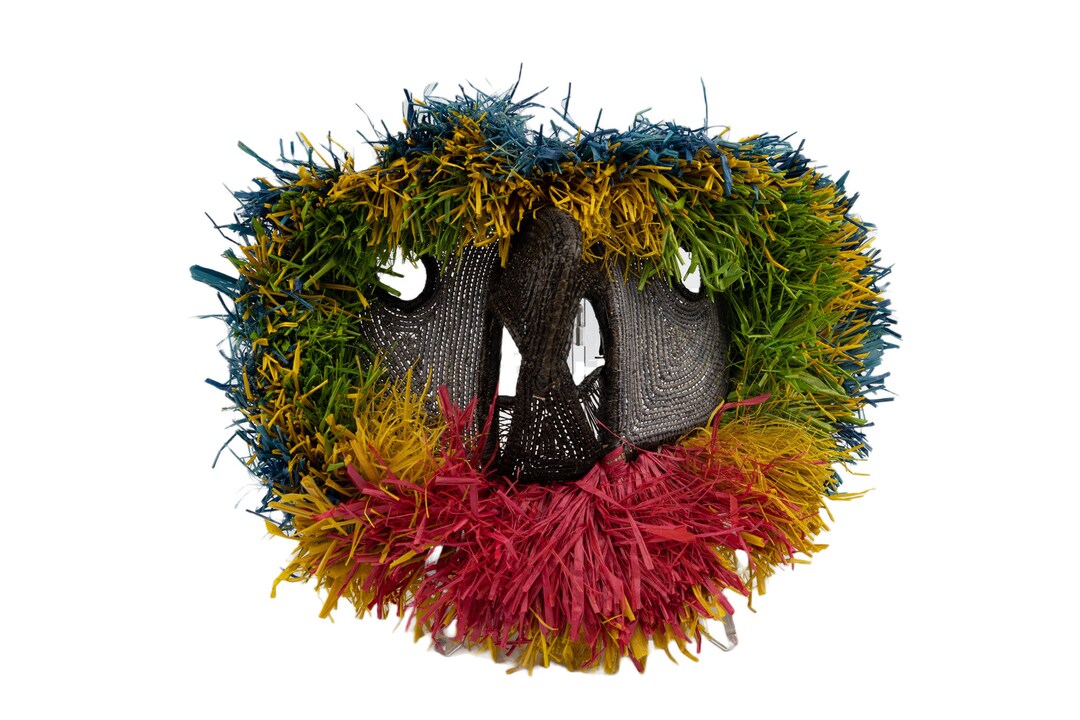 Wounaan Embera Multi Color Large Owl Mask Panama, Animal Head, Animal ...
