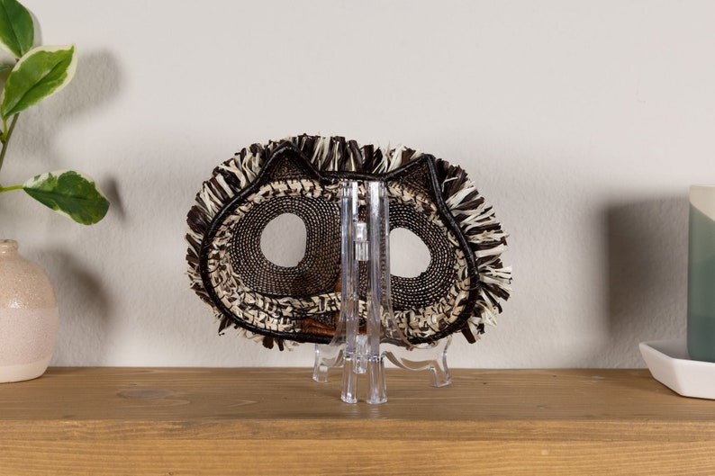 Mountain Pygmy Owl, Woven Wall Mask, Panama Embera Wounaan Basketry ...