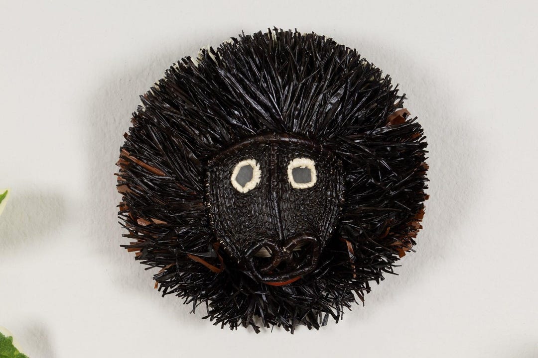 Agile Gibbon Monkey Mask Tribal Mask, Animal Mask Wall Decor, Wall ...