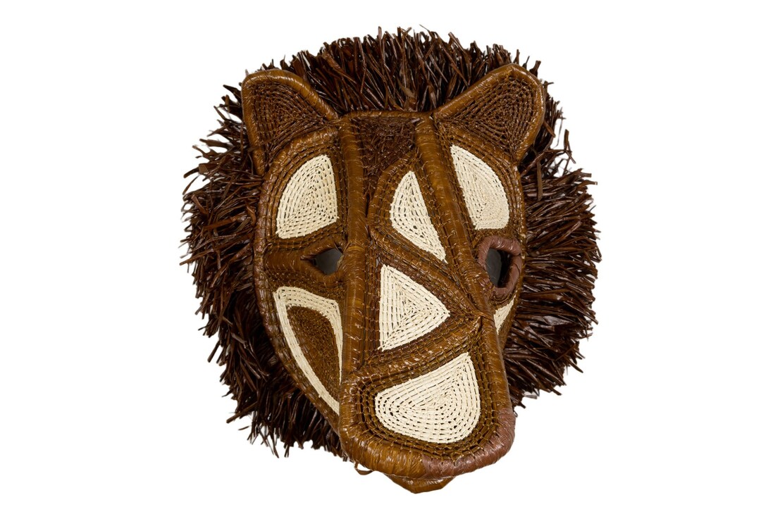 African Wild Dog Mask Tribal Mask, Animal Mask Wall Decor, Wall Hanging ...