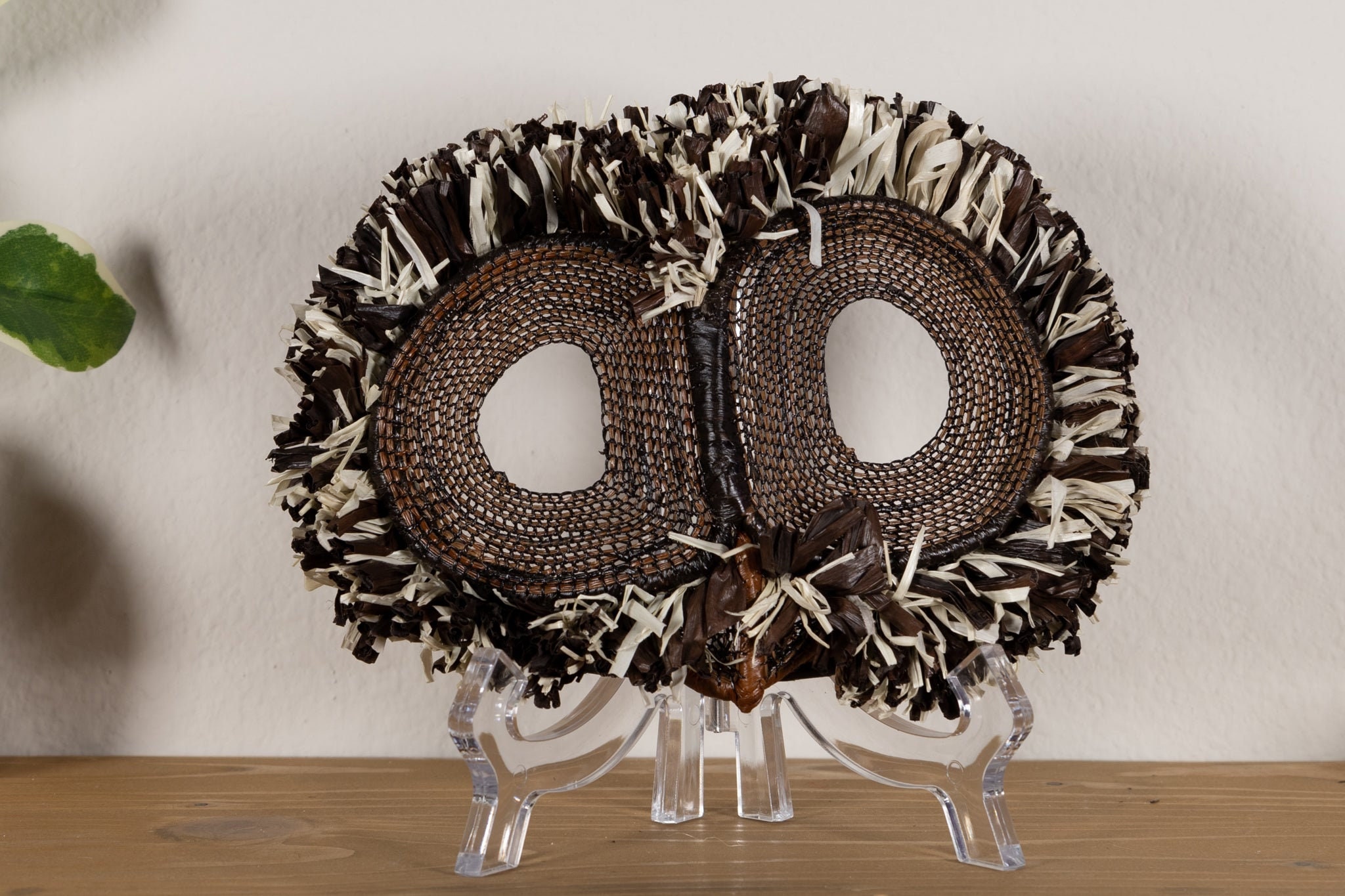 Mountain Pygmy Owl, Woven Wall Mask, Panama Embera Wounaan Basketry ...