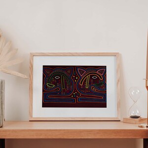 Puppy Dogs Ready for Show Mola Wall Art – Handmade Panama Textile ...