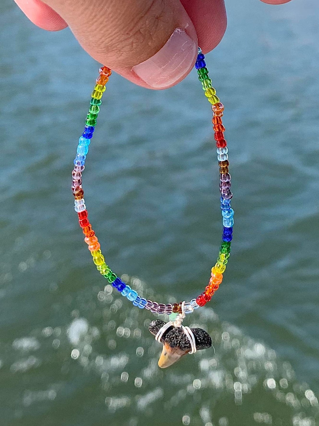 Shark Tooth Bracelet or Anklet - Etsy