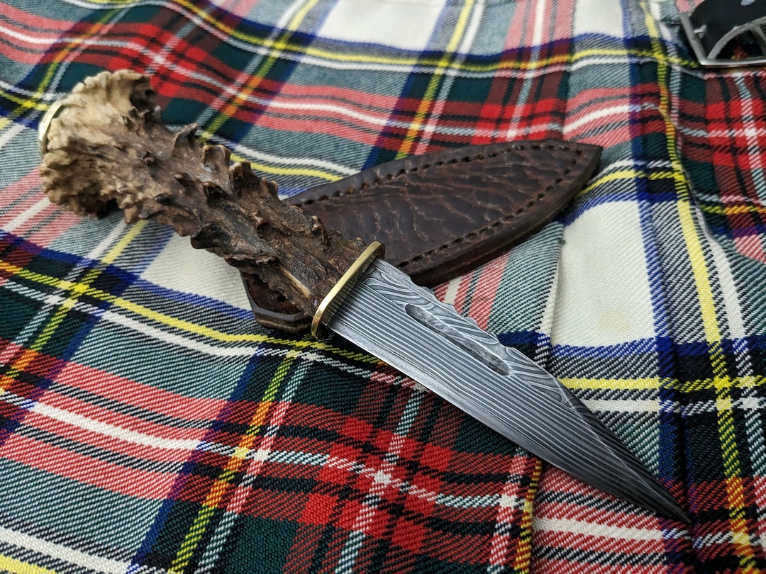 Celtic Antler Sgian Dubh by Vogie Forge - Etsy