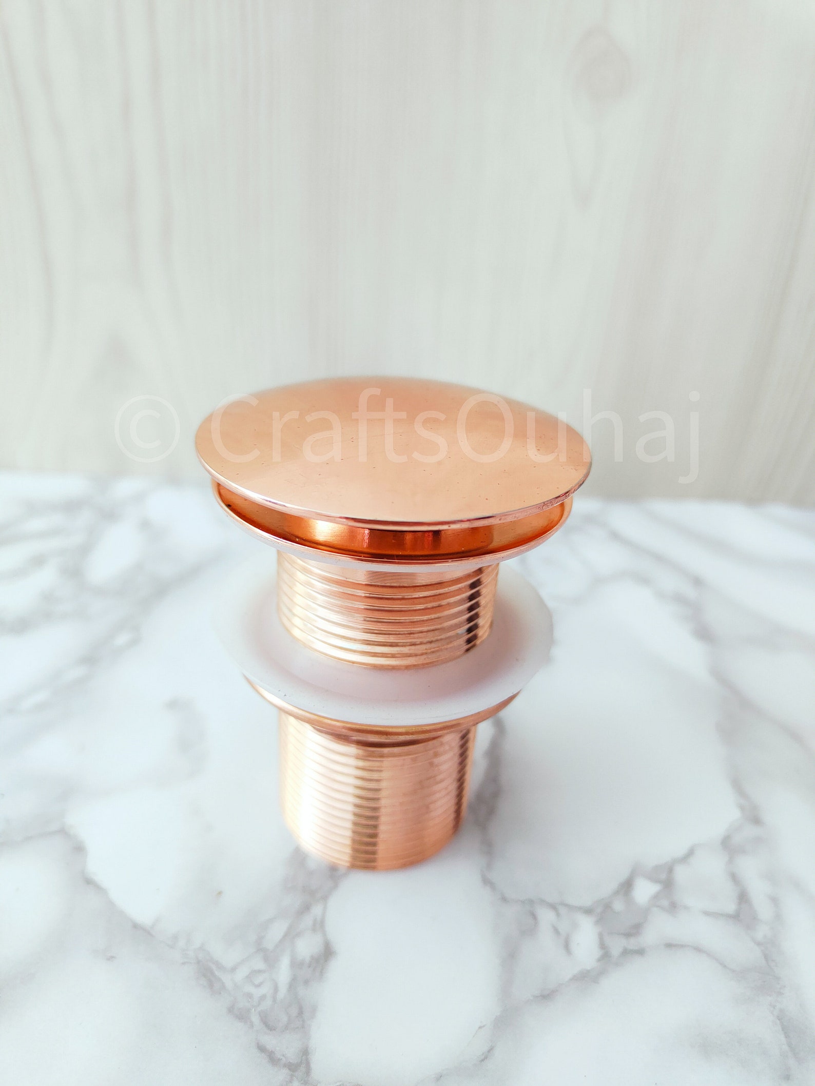 Unlacquered Copper Sink Drain, Solid Copper Drain, Pop up Drain - Etsy