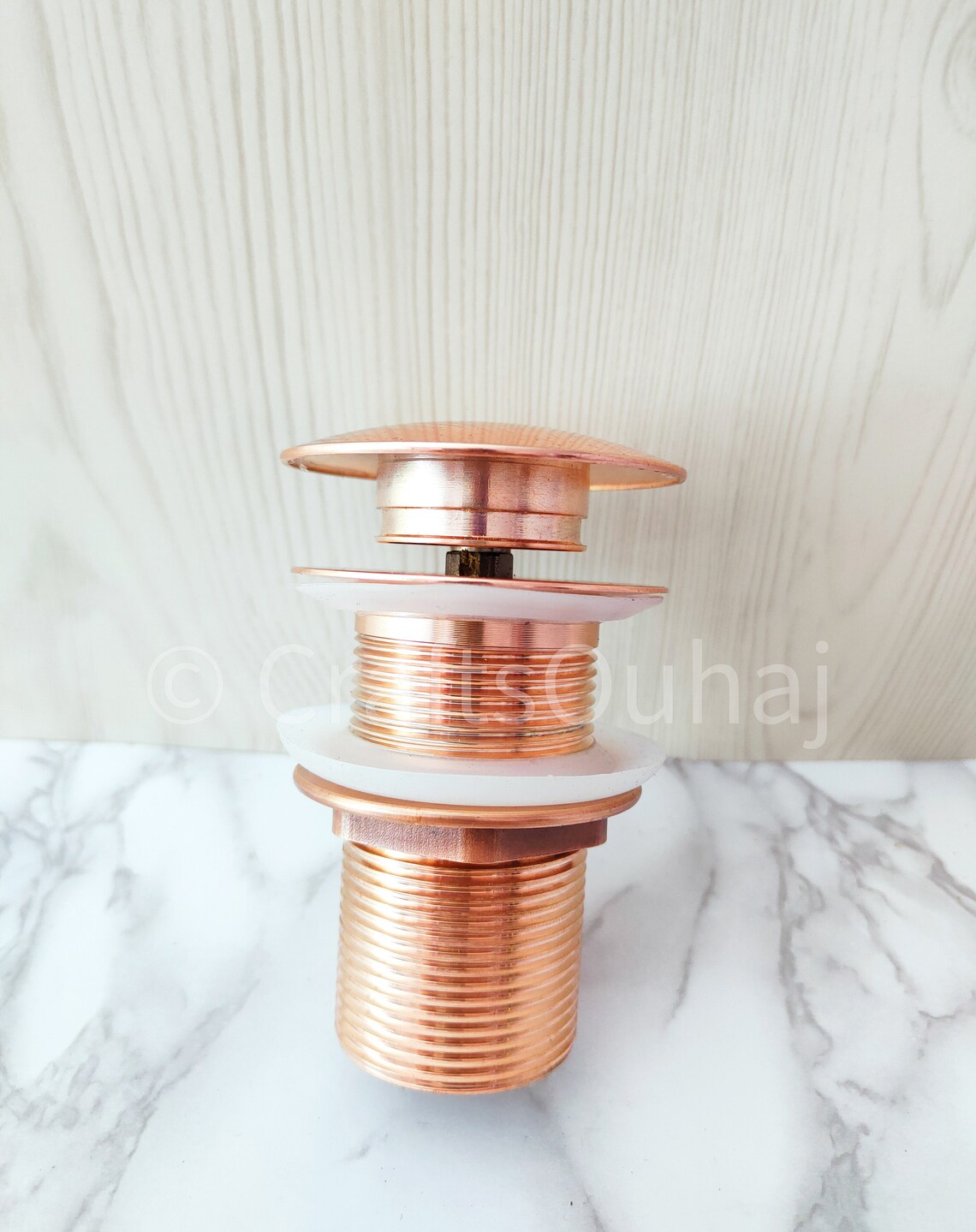 Unlacquered Copper Sink Drain, Solid Copper Drain, Pop up Drain - Etsy