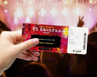 Ed Sheeran Printable Ticket | Etsy UK