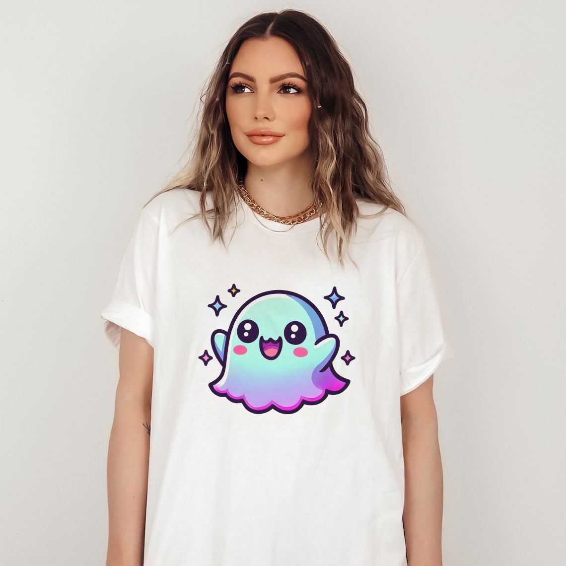 Cute Ghost PNG Kawaii PNG Halloween Png Sticker Design Ghost Designs ...