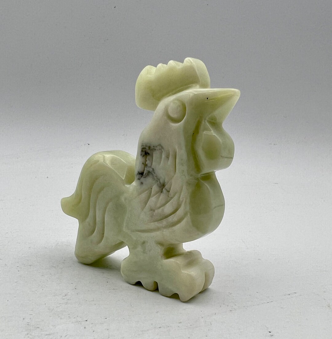 Rooster Chinese Zodiac, Real Jade, Rooster Figurine, Sculpture, Nature ...