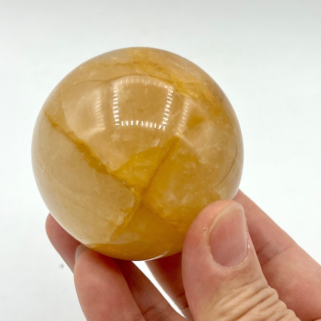 Yellow Hematoid Quartz Sphere, Golden Healer Sphere, Crystal Sphere ...