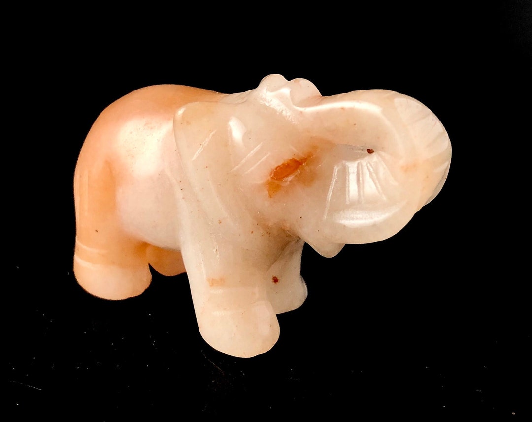 Agate Elephant Carving, Gemstone Elephant Carving, Crystal Elephant ...