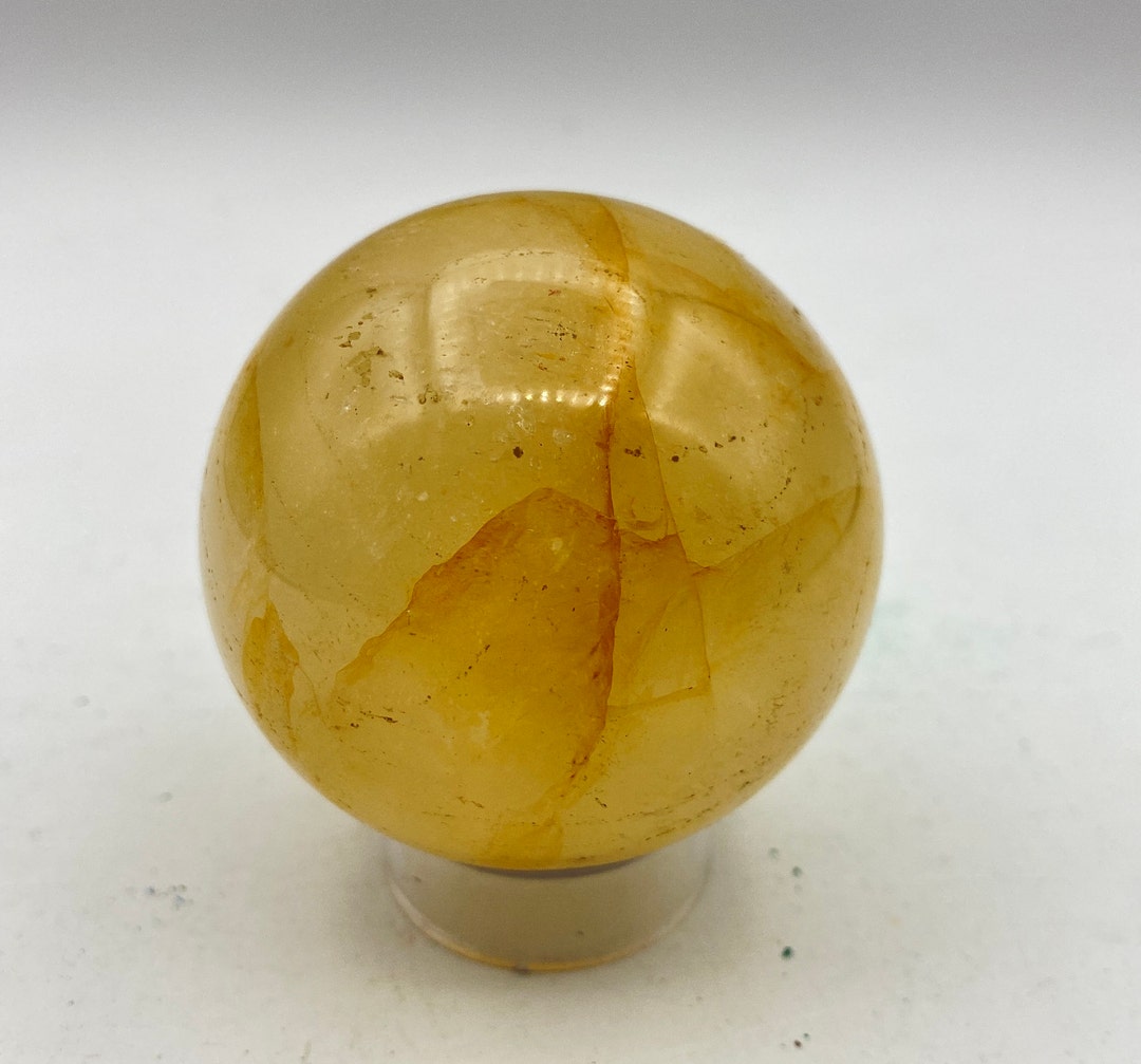 Yellow Hematoid Quartz Sphere, Golden Healer Sphere, Crystal Sphere ...