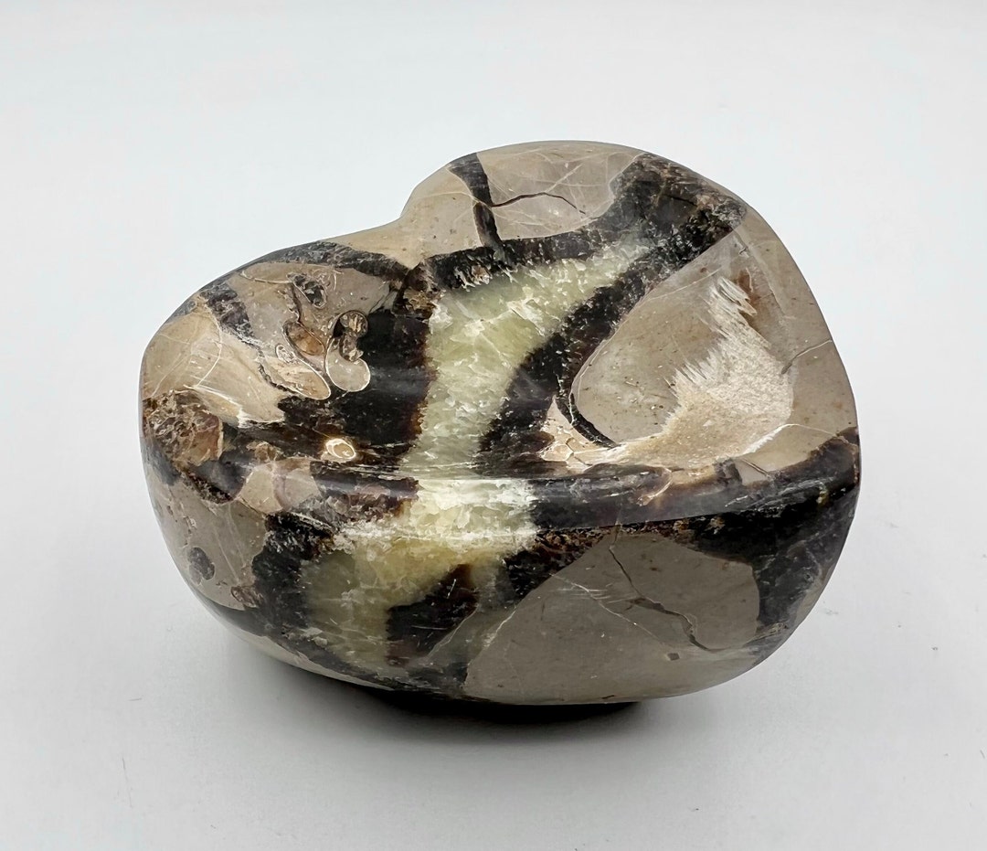 Septarian Nodule Heart Bowl, Septarian Heart Bowl, Crystal Cleansing ...