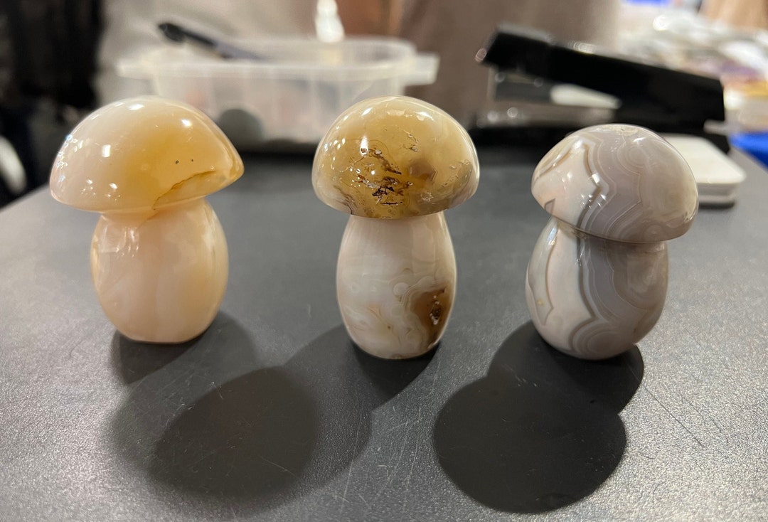 Large Agate Mushroom Crystal Mushroom C02-08 - Etsy
