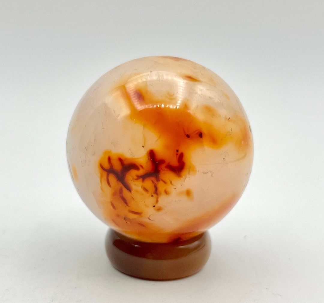 Carnelian Sphere, Agate Sphere, Red Agate Sphere, Crystal Sphere ...