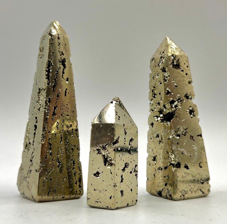 Pyrite Point High Quality Pyrite Obelisk Pyrite Tower Size | Etsy