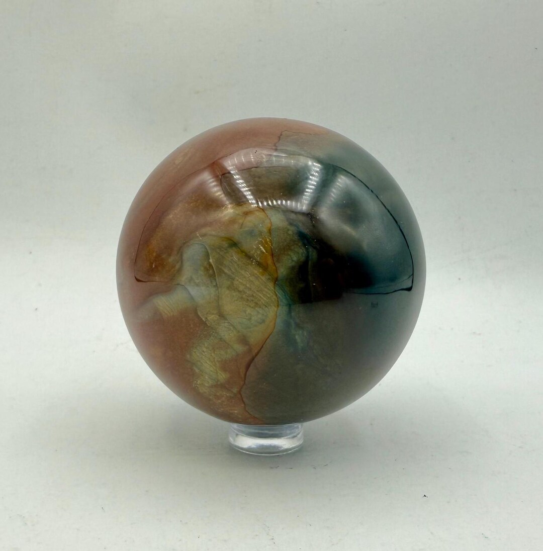 Ocean Jeasper Sphere, Jeasper Sphere, Sea Jasper Sphere, Crystal Sphere ...