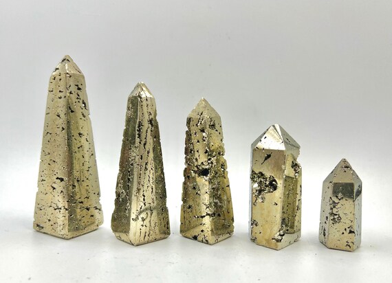 Pyrite Point High Quality Pyrite Obelisk Pyrite Tower Size | Etsy