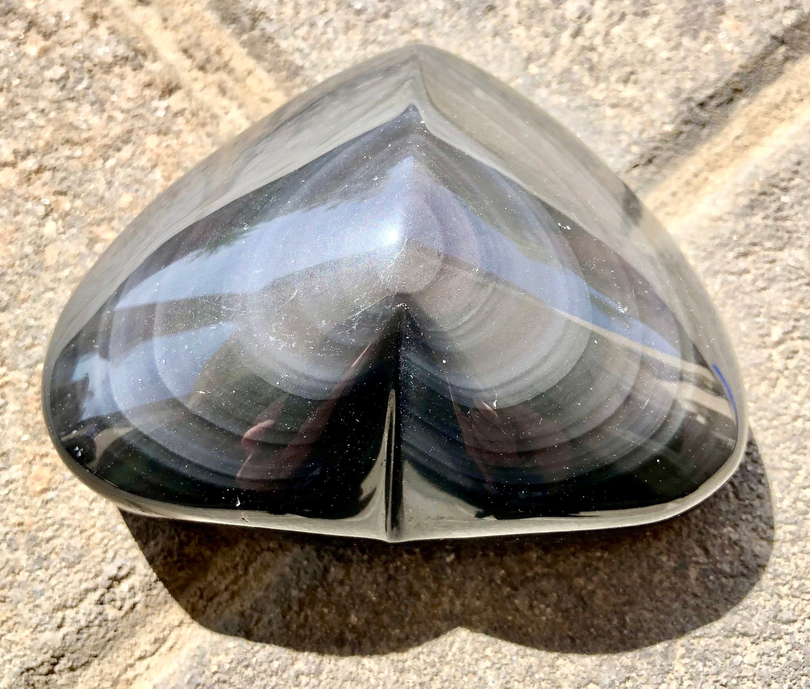 Rainbow Obsidian Heart Obsidian Crystal Heart Carving - Etsy Canada