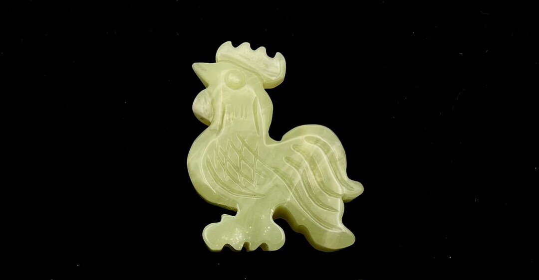 Rooster Chinese Zodiac, Real Jade, Rooster Figurine, Sculpture, Nature ...