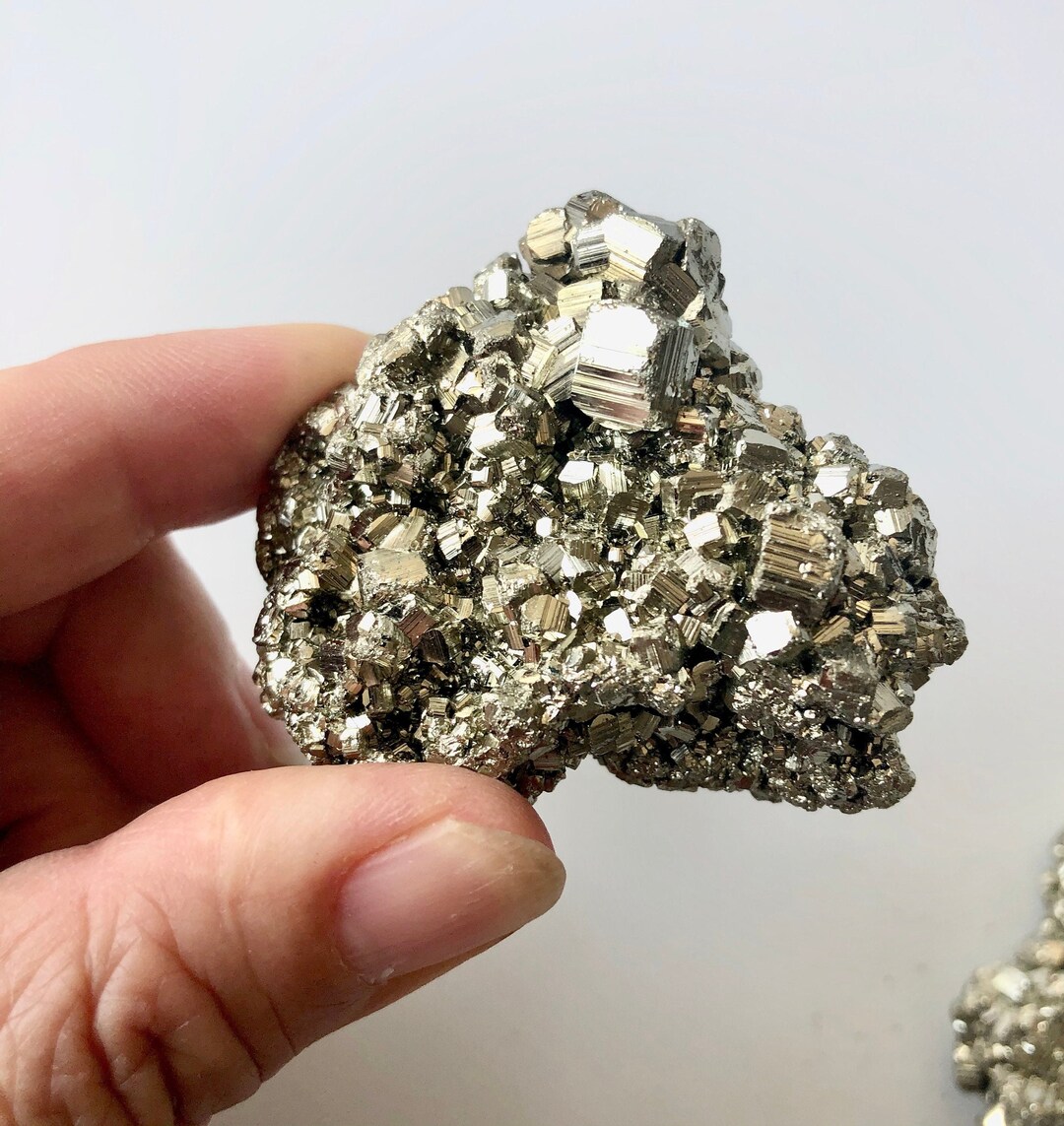 Pyrite Cluster, Raw Pyrite, Rough Pyrite, Pyrite Druzy, Natural Pyrite, Healing Crystal, Fools ...