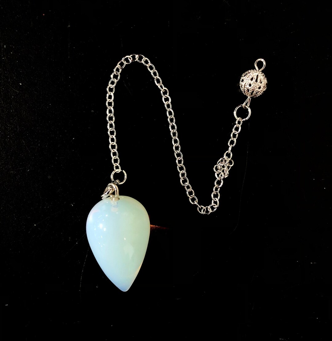 Opalite Pendulum, Crystal Pendulum, Pendant Healing Point, Opalite Healing Dowsing, Chakra, CH01 ...