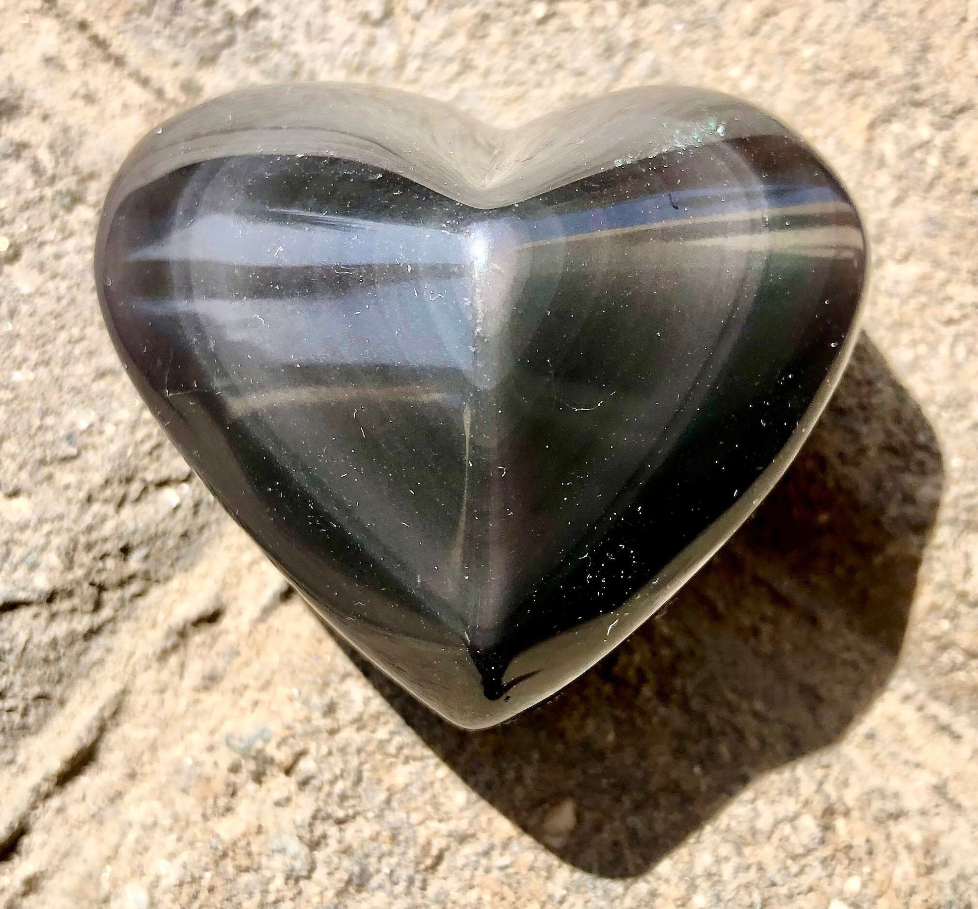 Rainbow Obsidian Heart Obsidian Crystal Heart Carving - Etsy Canada