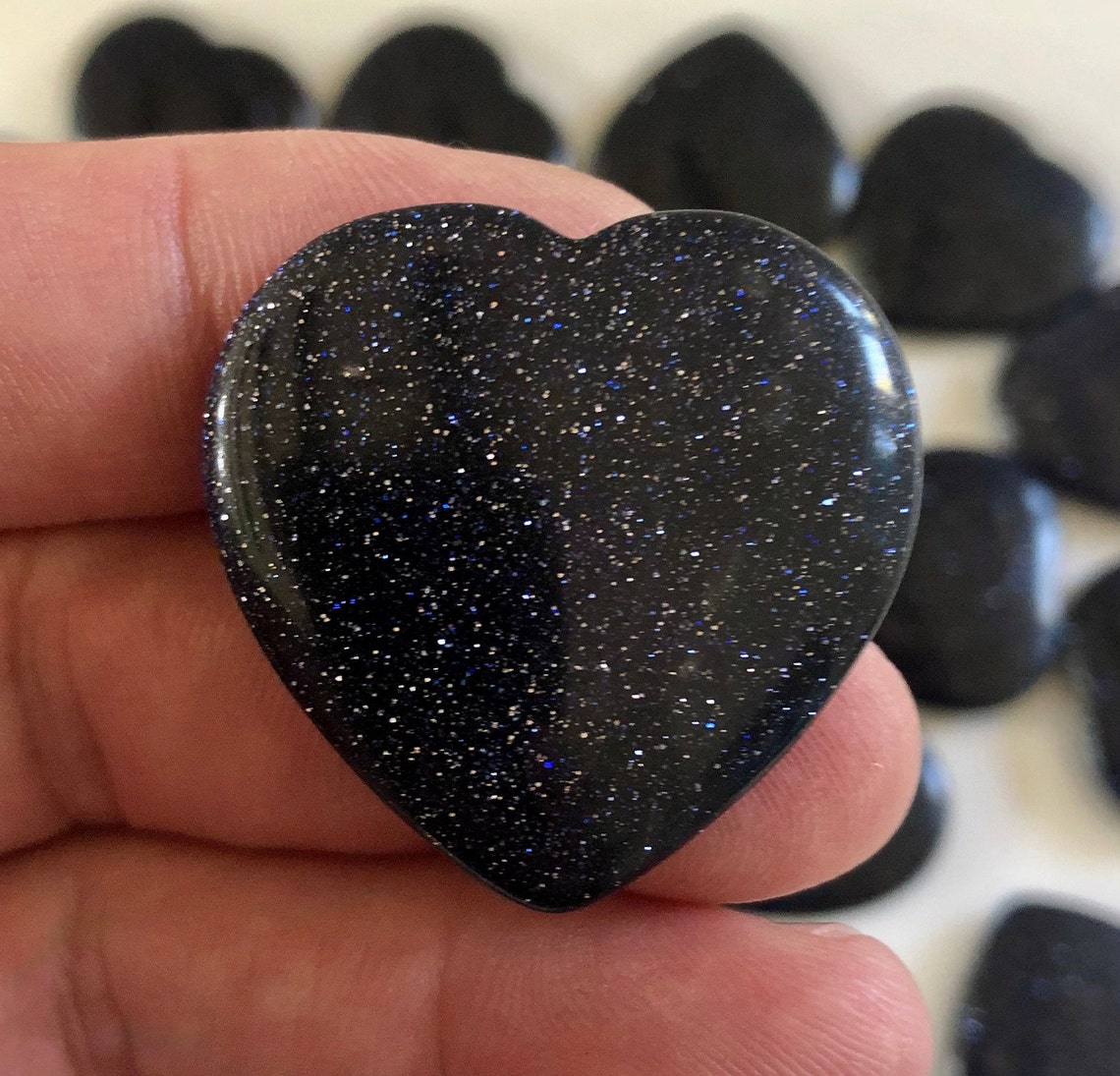 Gemstone Heart 1.4 35mm Crystal Heart H01-75 - Etsy