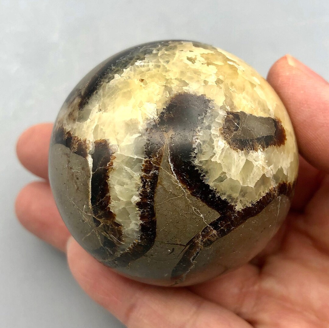 Septarian Septarian, Septarian Nodule Sphere. Crystal Sphere, Healing ...