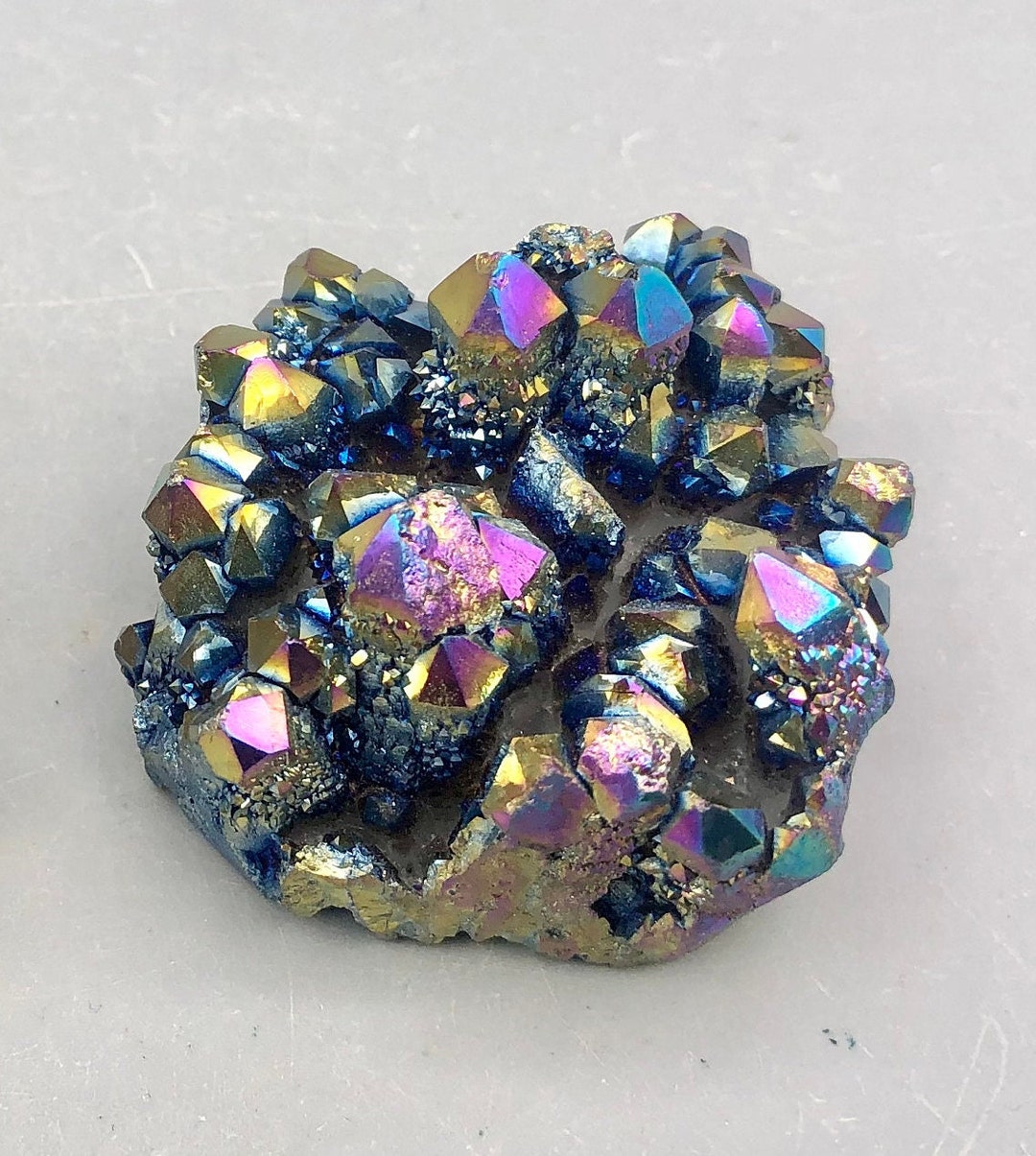 Titanium Rainbow Aura, Titanium Rainbow Aura Quartz Cluster, Aura ...