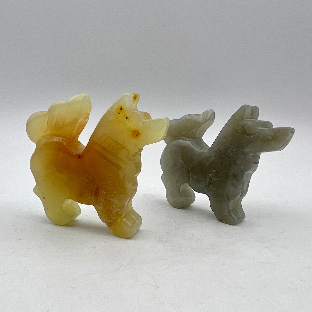 Real Jade Dog, Jade, Chinese Zodiac Dog, Real Jade, Nature Green Jade ...