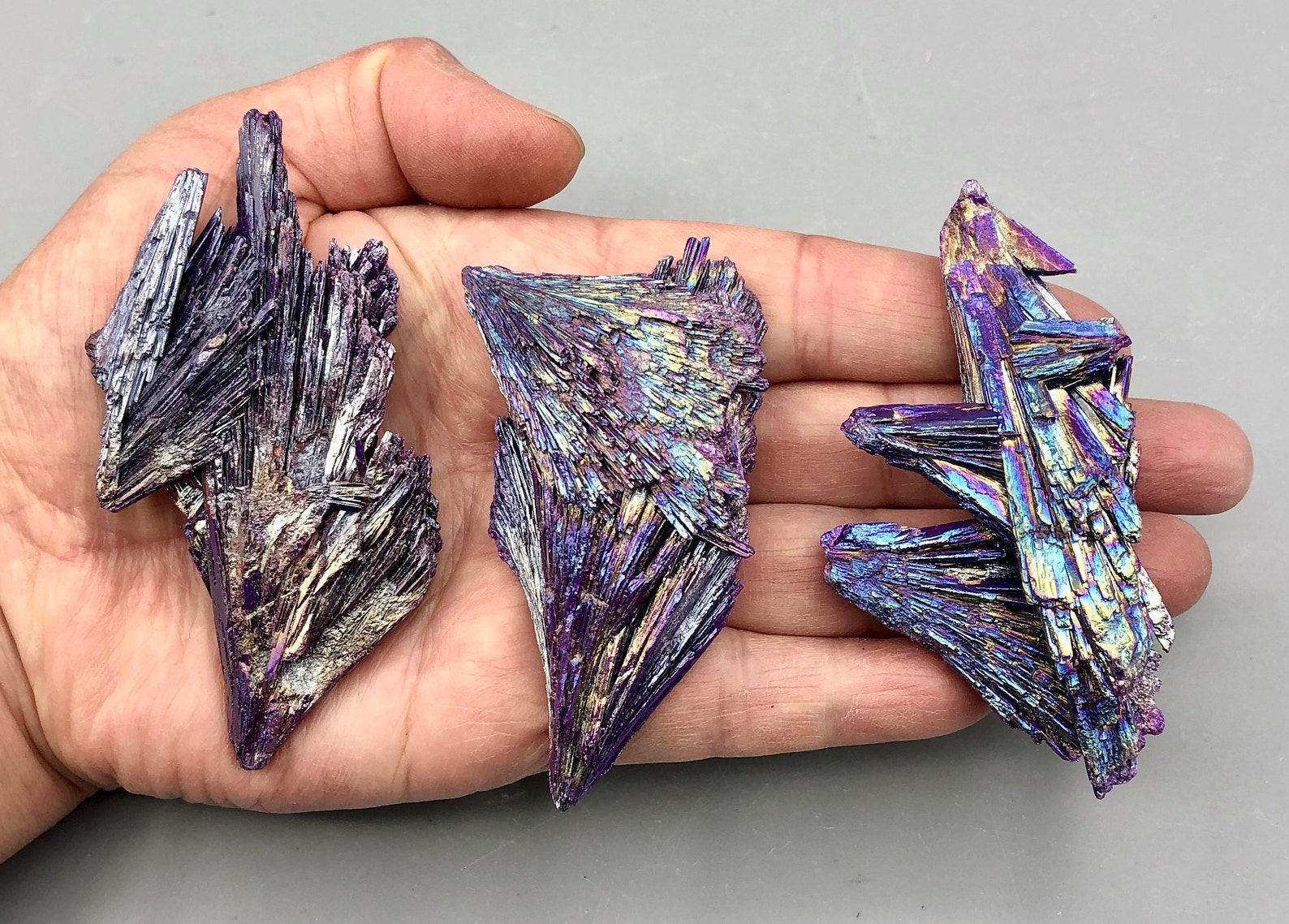 Titanium Rainbow Aura Kyanite Hight Quality Rainbow Aura | Etsy