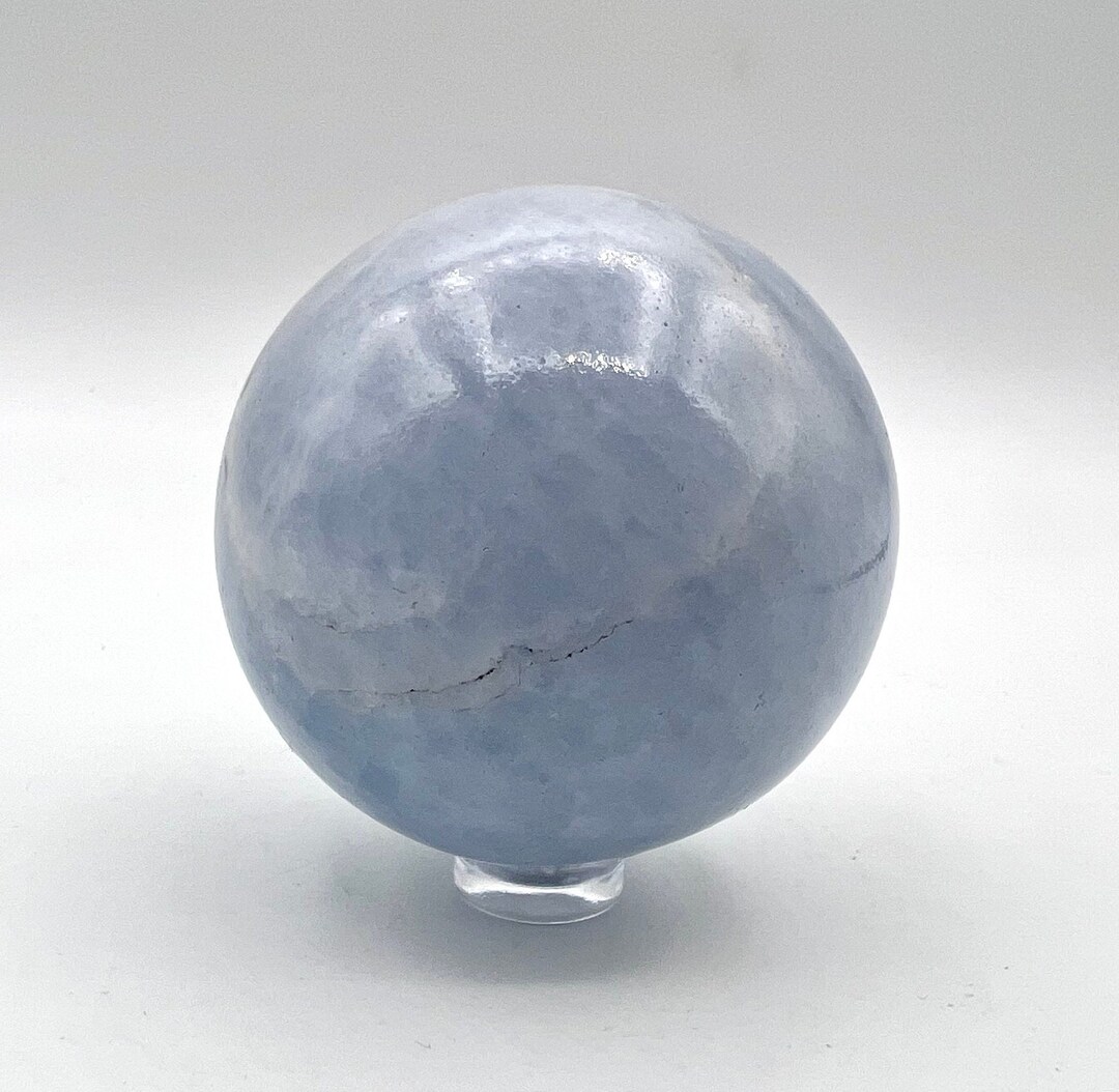 45mm Blue Calcite Sphere, Blue Calcite Crystal Ball, Healing Crystal ...
