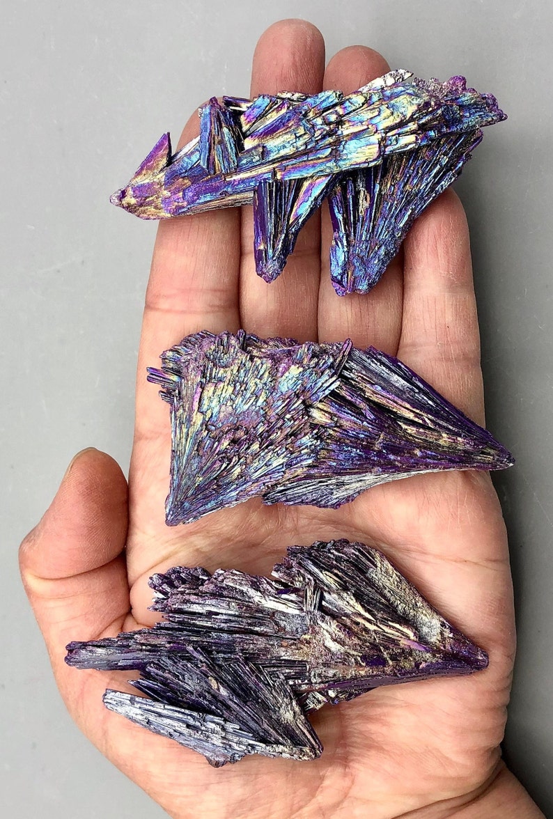 Titanium Rainbow Aura Kyanite Hight Quality Rainbow Aura | Etsy