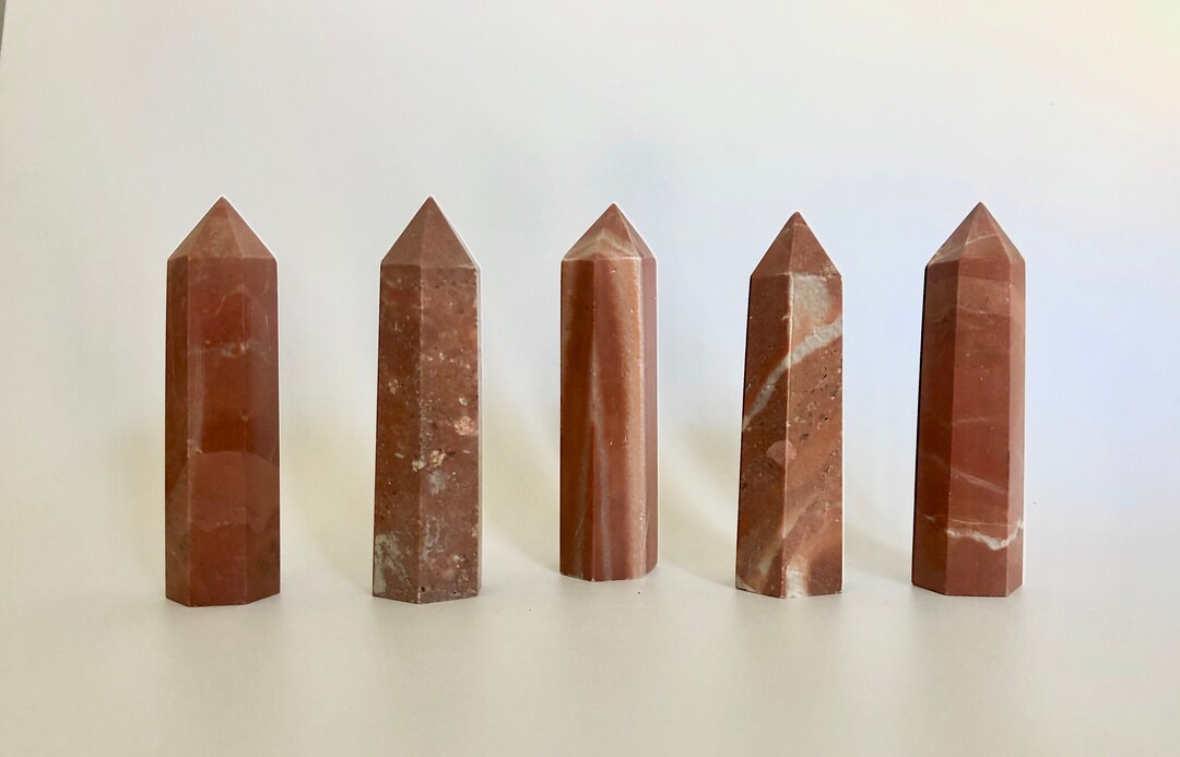 Red Jasper Point, Obelisk, Tower, Natural Red Jasper, Handcrafted ...