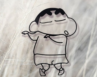 Clip Art & Image Files Scrapbooking Kawaii Shin chan Boy Layered SVG ...