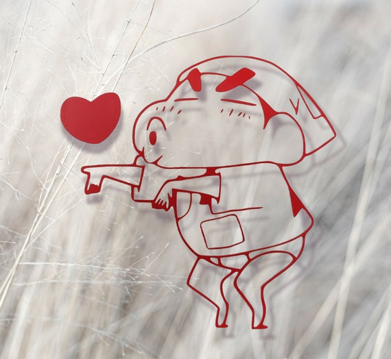 Silly Boy Kissing Vinyl Decal Sticker die-cut Decal - Etsy