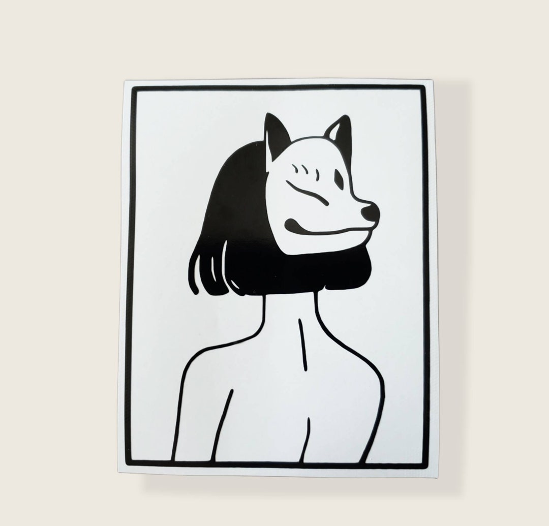 Kitsune Mask Vinyl Decal Sticker (die-cut Decal) - Etsy