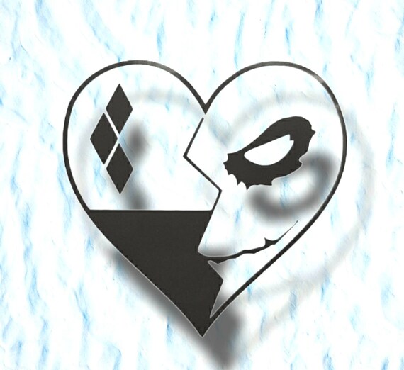 Harley Quinn And Joker Heart